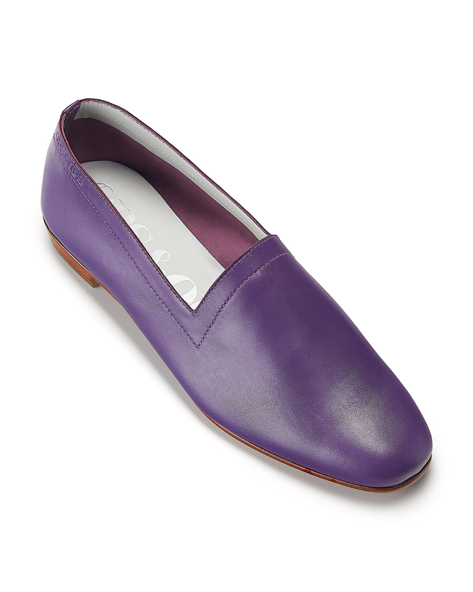 No.10 Royal Purple Leather Flats - Ops & Ops