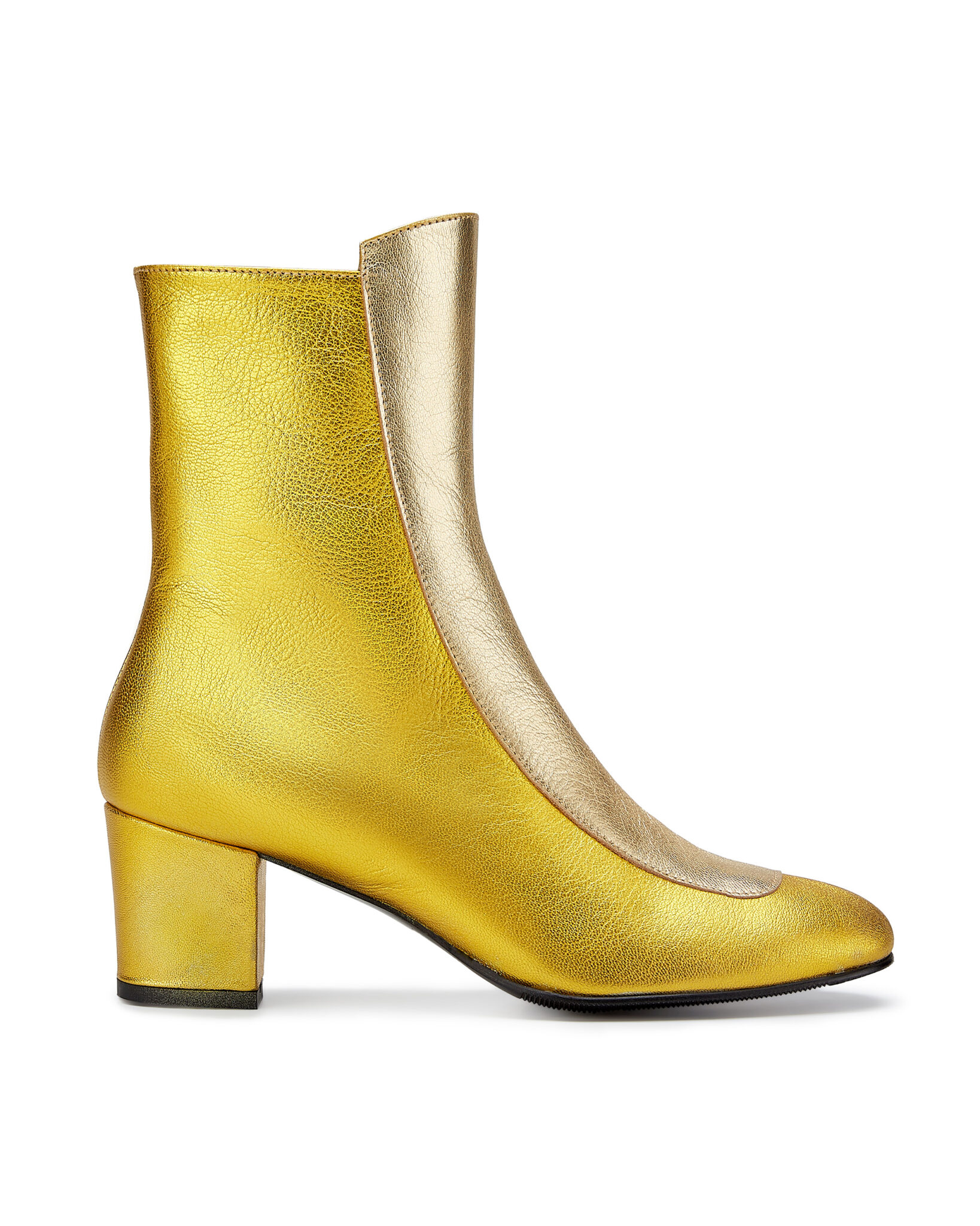 No.16 Gold Duo Leather Boots - Ops & Ops
