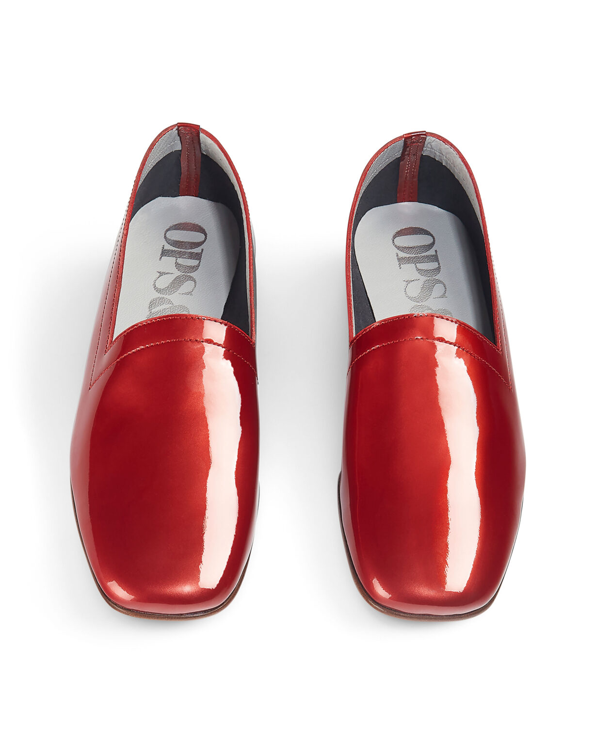 No.17 Ruby Leather Flats - Ops & Ops
