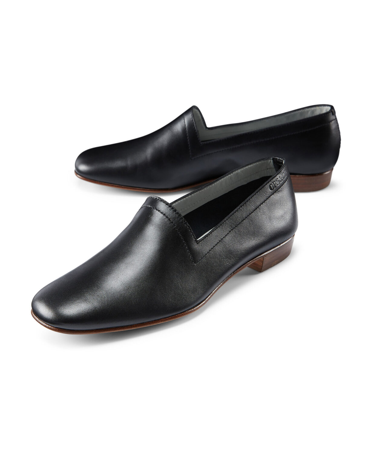 No.17 Classic Black Leather Flats - Ops & Ops