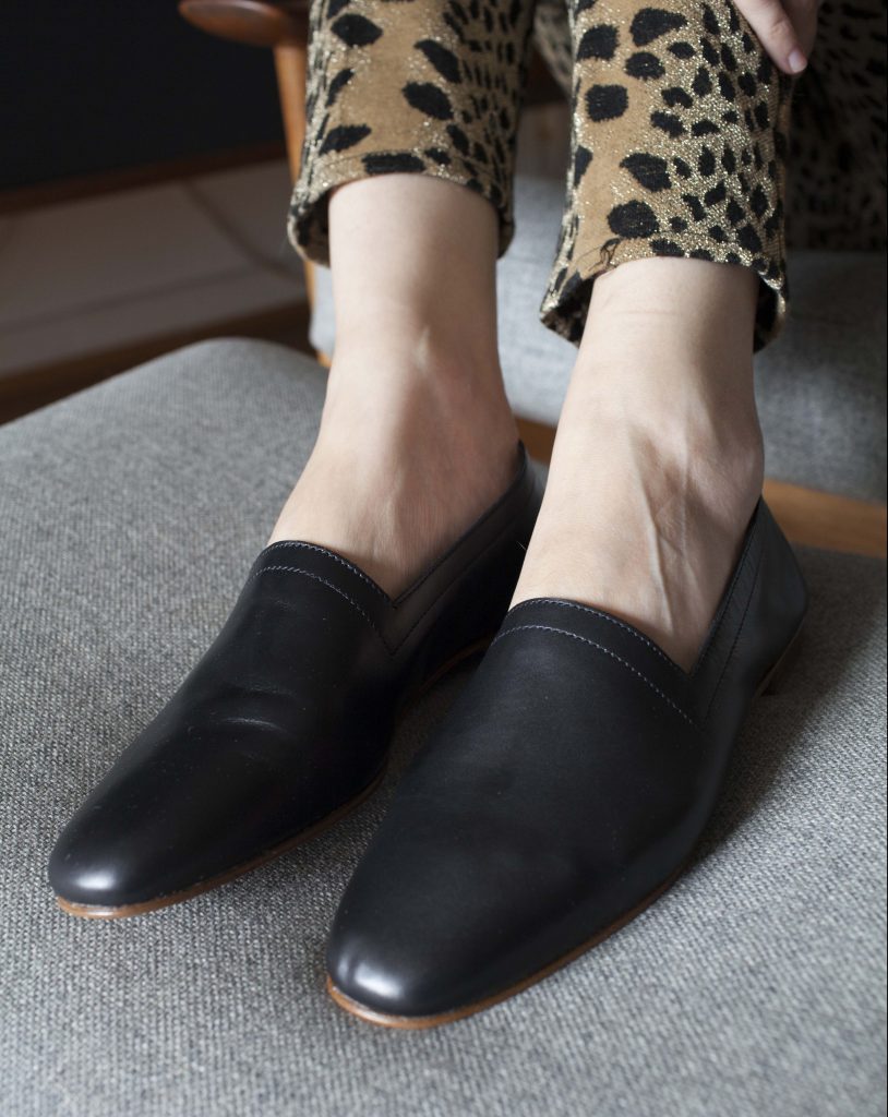 No.10 Classic Black Leather Flats - Ops & Ops